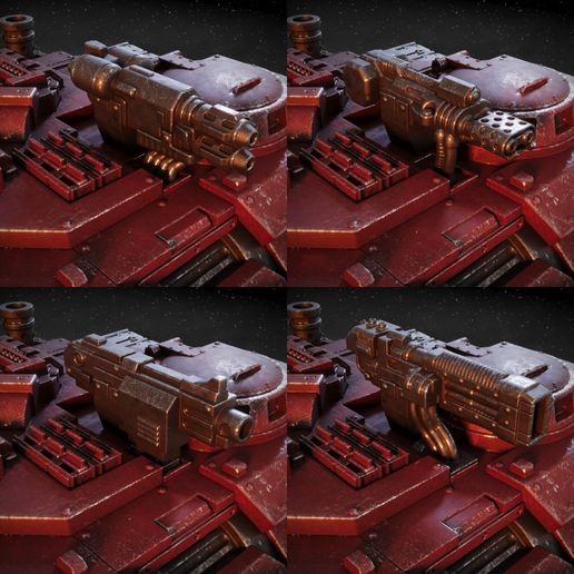 🔫 Dark Universe Interstellar Legion "Scimitar" Pintle weapons・Free STL ...