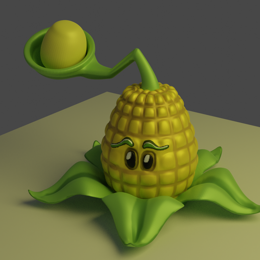 🌽 Corn Launcher (Plants vs Zombies)・ STL File for 3D printing・Cults