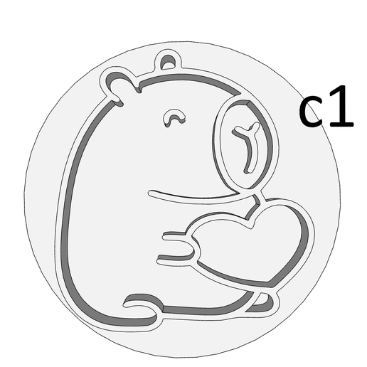 🦭 Capybara ceramic stamp pack・ STL File for 3D printing・Cults