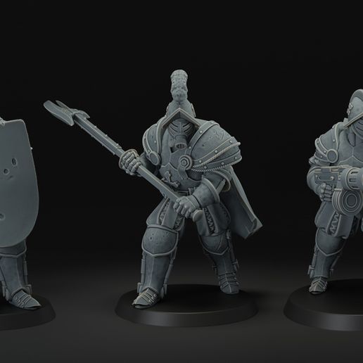 🎲 heavy infantry squad・ 3D File for 3D printing・Cults