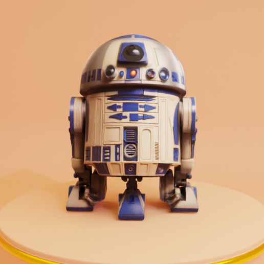 Fichier STL gratuit R2D2 CHIBI Model 🤖 ・Plan imprimable en 3D à télécharger・Cults