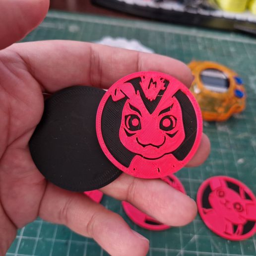 🐉 Gomamon Digimon coin・ STL File for 3D printing・Cults