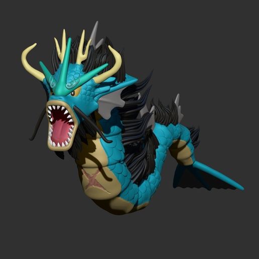 🐉 Pokemon Gyarados fusion Kaido pokepiece・ STL File for 3D printing・Cults