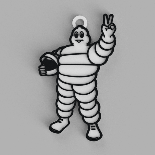 🧑‍ ️ Michelin Pilot Doll, key ring - pendant - pendant - earring・Free ...