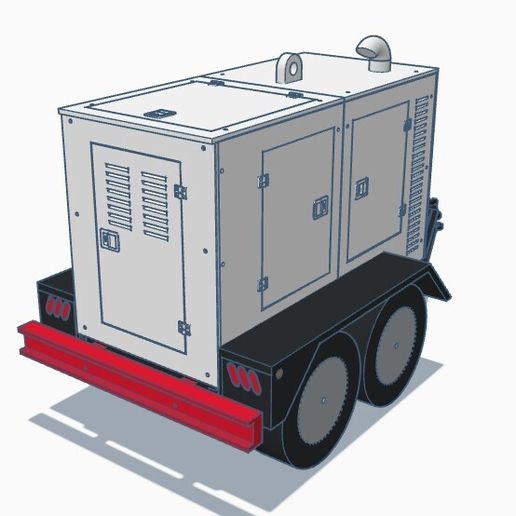 🚐 10th Scale Generator Trailer NON FUNCTIONAL DOORS・ 3D File for 3D ...