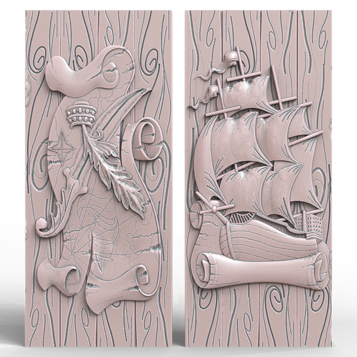 3D file 3D Model STL File for CNC Router Laser & 3D Printer Backgammon ...