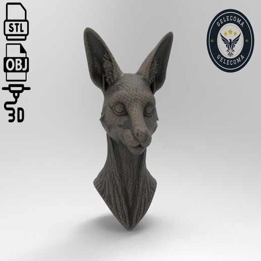 🗿 Serval Animal 3d Printing・ 3D File for 3D printing・Cults