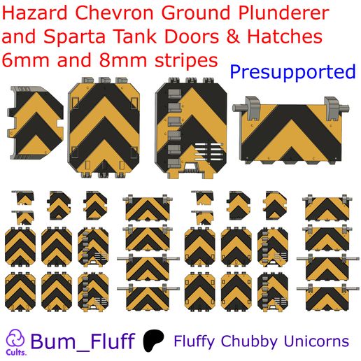 🪖 Hazard Chevron Ground Plunderer and sparta tank doors and hatches ...
