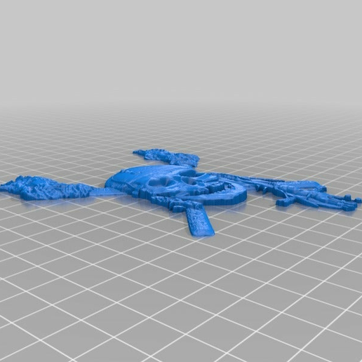Free STL file Skull and flames 💀 ・Template to download and 3D print・Cults
