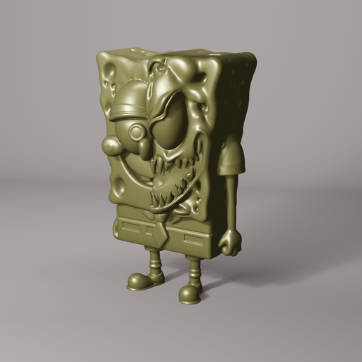 👾 Half Spongebob Half Venom – Unique Crossover 3D Model STL for ...