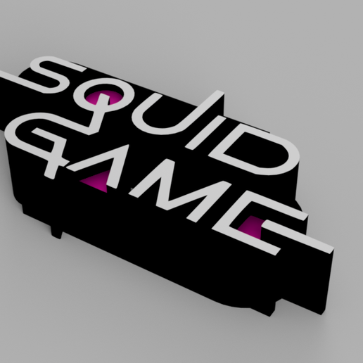 STL file Squid Game Logo 🦑 ・Design to download and 3D print・Cults