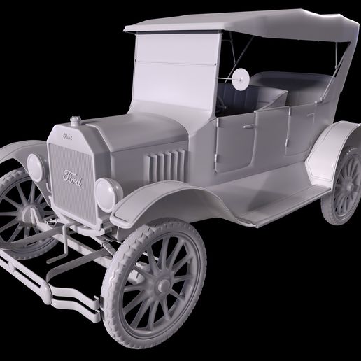 🚙 Ford-T・Archivo STL para Impresión 3D・Cults