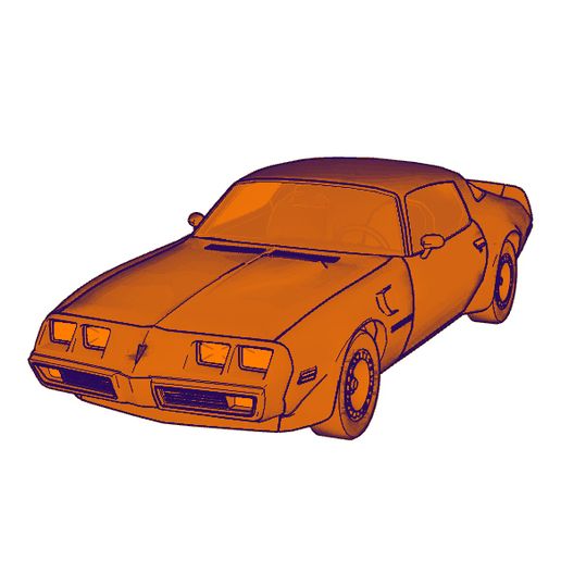 🚗 Pontiac Firebird Trans Am・ STL File for 3D printing・Cults