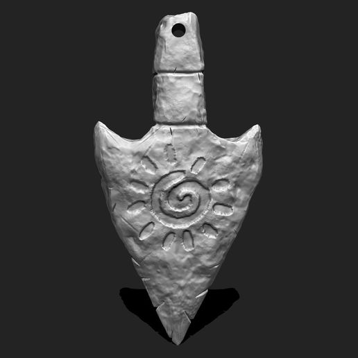 🏹 Arrowhead - 3D Print Pendant・ 3D File for ・Cults