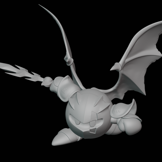 🎮 Dark Meta Knight Kirby Figure・ STL File for 3D printing・Cults