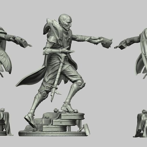 🗿 Jhin League of Legends statue 3D print model・ STL File for 3D ...