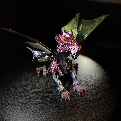 3D printer Great Stone Dragon, Standing Dragon, Flexi Print in Place ...