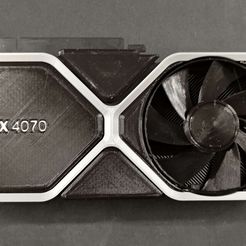 STL file NVIDIA RTX 4090 & 4080 FOUNDERS EDITION FULLY 3D PRINTABLE 1:1 SCALE WITH SPINNING FANS ...