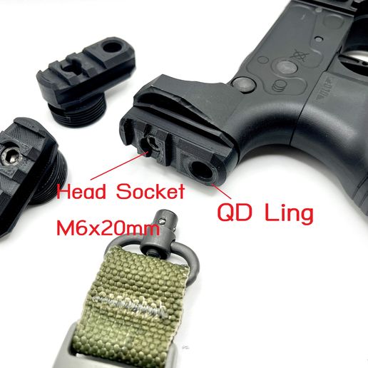 🔫 MTW Picatinny adapter Buffer Tube with QD ling to MCX Stock Adapter ...