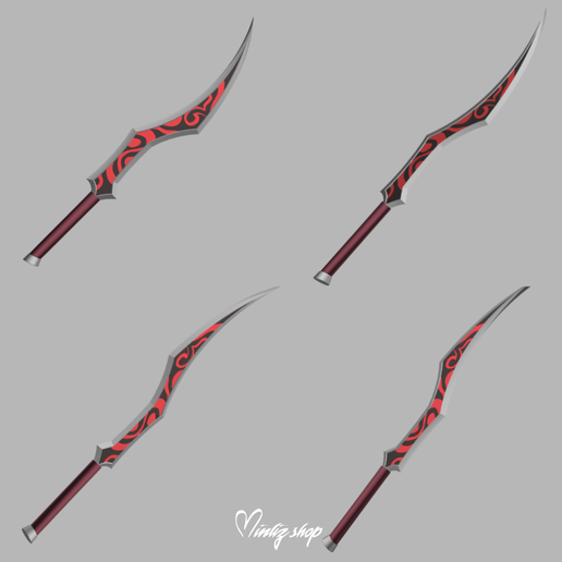 STL file Katarina Weapon Black Rose League of Legends 🔫 ・Design to ...