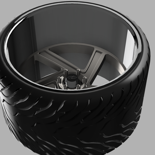 🛞 Intro Wheels Artic/Mickey Thompson Tire | Sportsman・ STL File for 3D ...