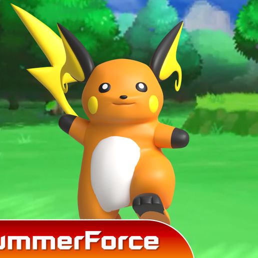 🐉 Raichu - Pokemon・ STL File for 3D printing・Cults