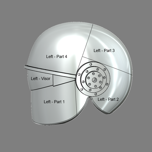 🪖 GORT Helmet・ 3D File for 3D printing・Cults