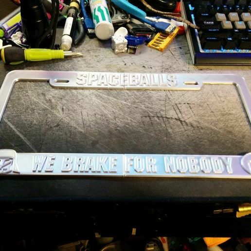 🖼️ Spaceballs, The Split Print Licence Plate Frame・Free STL File for ・Cults