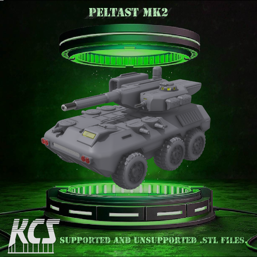 STL file Battletechnology Peltast Mk2 Armoured Car 🚗 ・Model to download ...