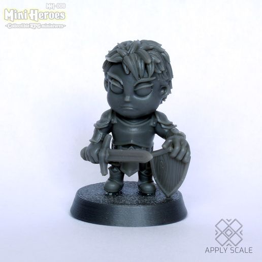 3D file Mini Heroes - Collectible RPG Miniatures (Fighter, Warrior ...