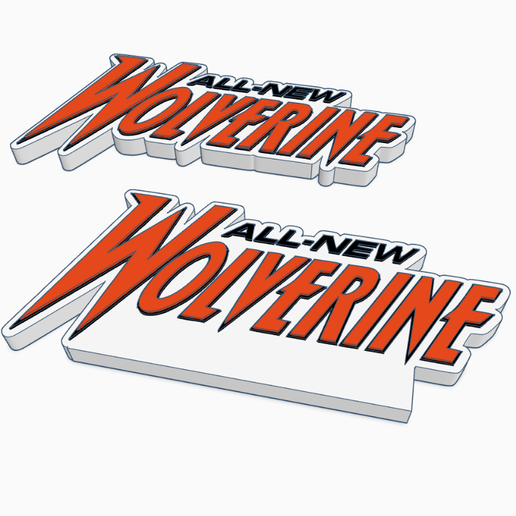 STL file ALL NEW WOLVERINE Logo Display by MANIACMANCAVE3D 🆕 ・3D ...