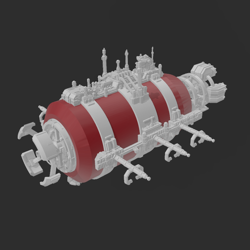 🚢 Kitbash Parts - Especial - Coke Ship・Free STL File for 3D printing・Cults