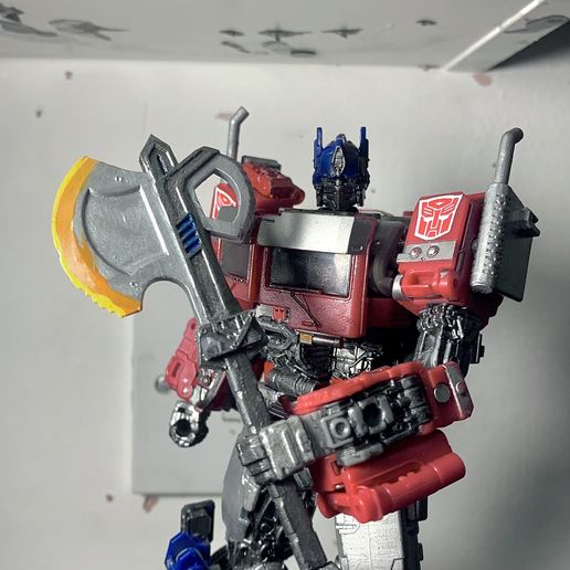 🪓 Rise of the beasts energon axe for studio series 102, Optimus prime ...