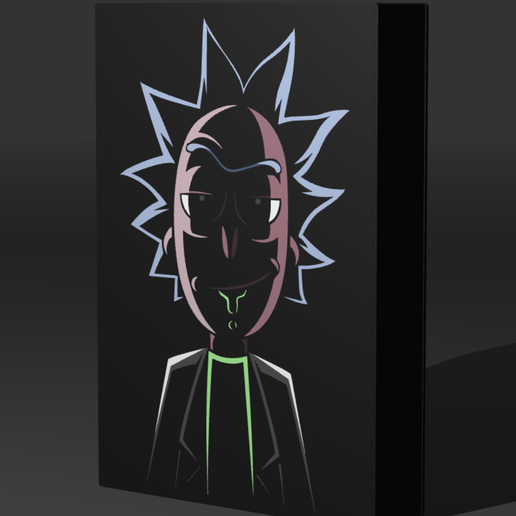 🖼️ Rick led frame・ 3MF File for 3D printing・Cults