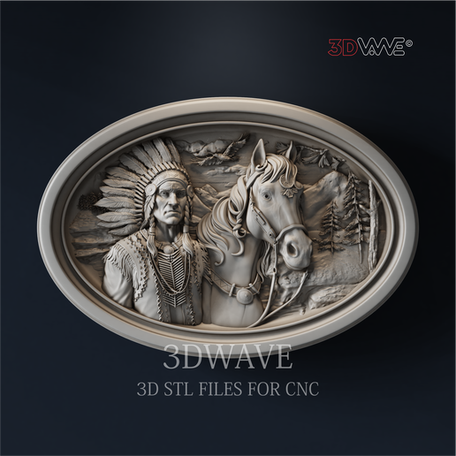 📁 NATIVE AMERICAN 3d stl file for CNC・ STL File for CNC machining ...