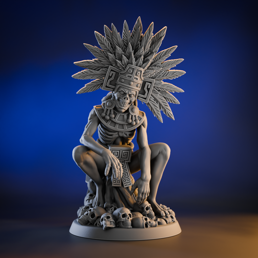 aztec skeleton god