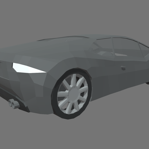 STL file Low Poly Sports Car // Design 01 🚗 (OBJ)・3D print model to ...