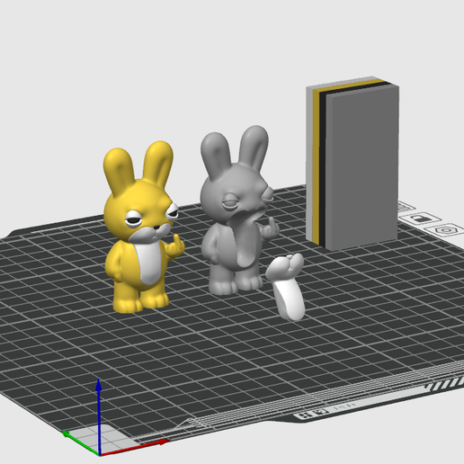 🐇 Rabbit Middle Finger・ STL File for 3D printing・Cults