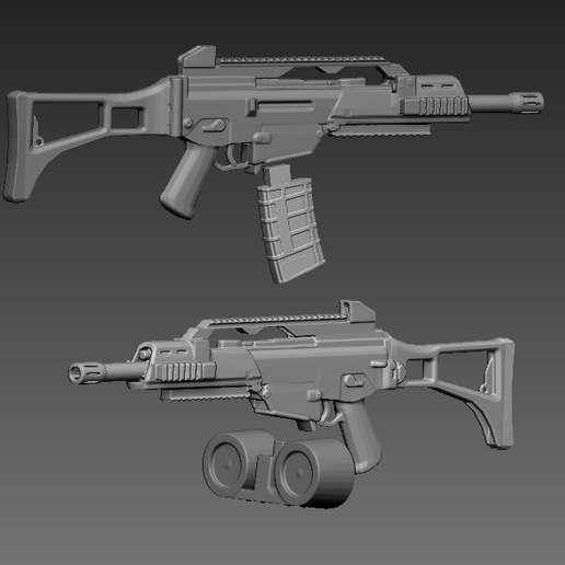 🤙 g36, holger 556 3d model Call of duty warzone 1:12・ OBJ File for 3D ...