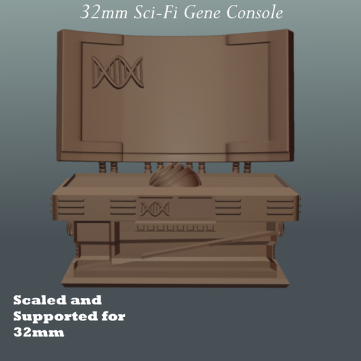 🎲 32mm Sci-Fi Console Table: Futuristic Holographic Laboratory Terrain ...