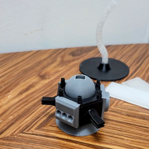 🛰 Simple Space Probe Model With Display Stand・Free STL File for 3D ...