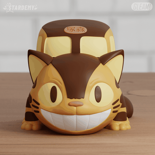 👹 Catbus Chibi 2 Models Easy Print Totoro Ghibli・ 3D File for 3D ...