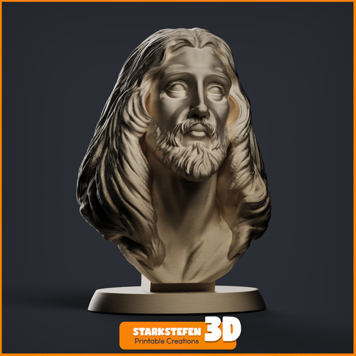 STL file Jesus Chrsit Sculpture 3D ️ ・3D printable model to download・Cults
