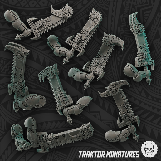 🦈 Void Shark Ripper Swords・ 3D File for 3D printing・Cults