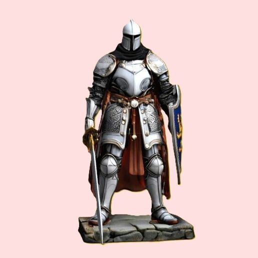 🛡️ Medieval Knight in Full Plate Armor・ STL File for 3D printing・Cults