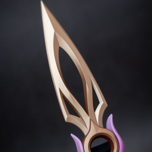 🔪 [Pre-Supported] Valorant Mystbloom Knife with Display Stand・ STL File ...