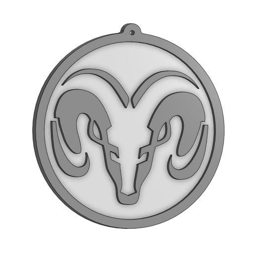 🐏 DODGE RAM KEYCHAIN・ 3MF File for 3D printing・Cults