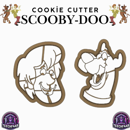 Fichier STL Scooby-Doo Cookies Cutter 🍪 ・Objet imprimable en 3D à télécharger・Cults