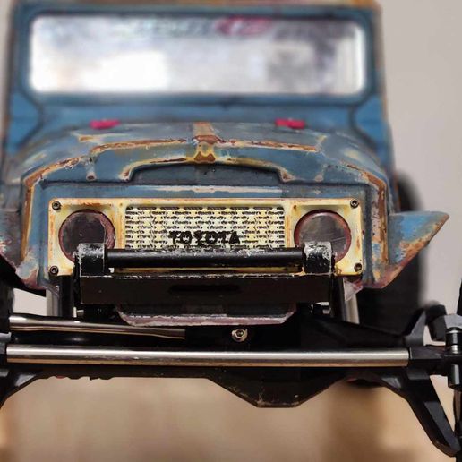 🚗 Toyota FJ45 grill for 1/10th crawlers・ STL File for 3D printing・Cults