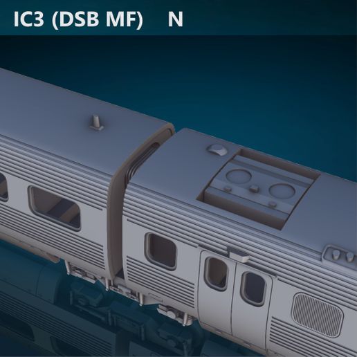 🇩🇰 IC3 (DSB MF) N Ver2.0・ STL File for 3D printing・Cults